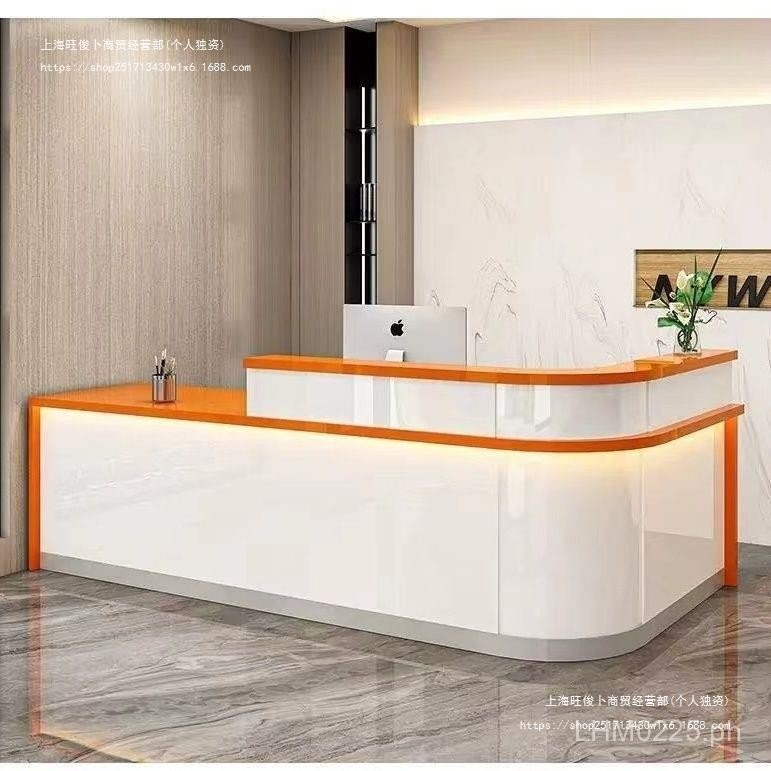 Reception Desk Shop Modern Simple Small Front Desk Lacquered Bar Table ...