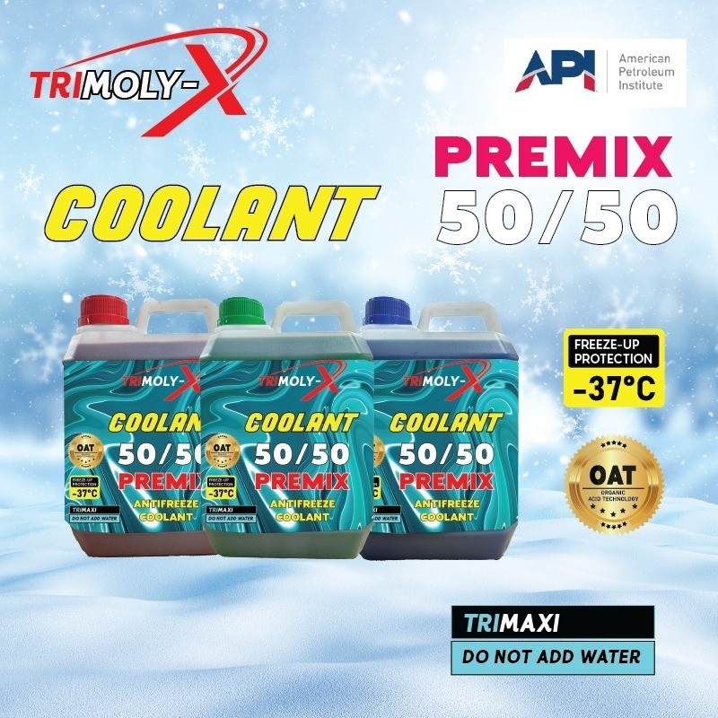 TRIMOLY-X Premixed READY TO USE Long-Life ANTIFREEZE Coolant Radiator ...