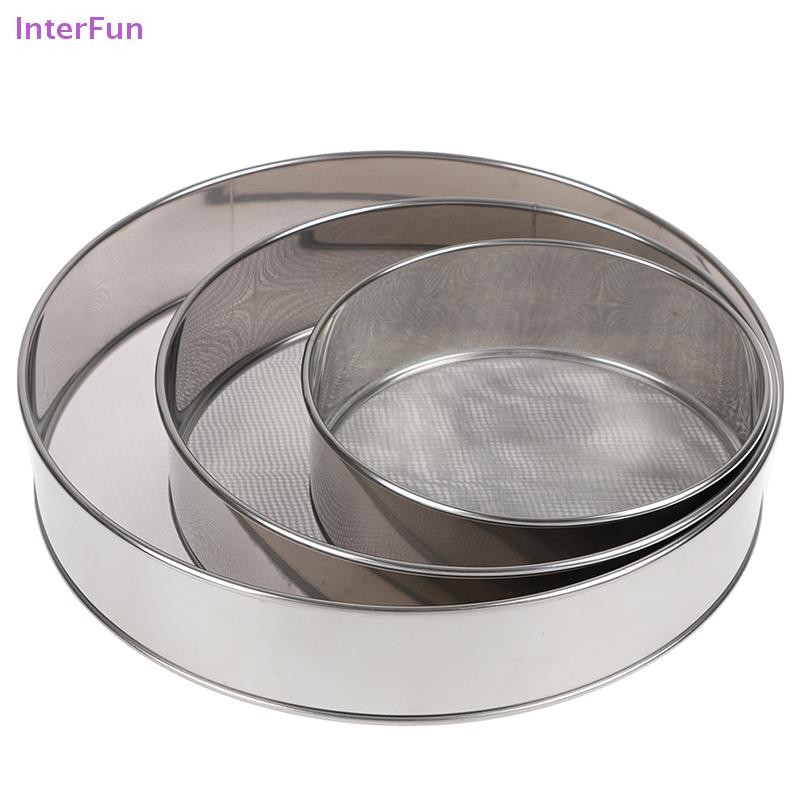 hot Kitchen Fine 60# Mesh Flour Sifter Stainless Steel Flour Sieve ...