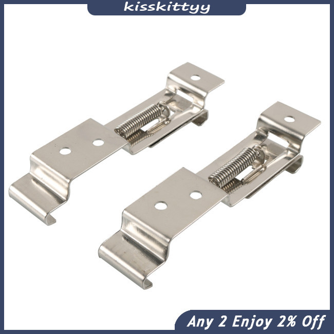 Kisskittyy 2 Pieces Trailer Number Plate Holders Clips Stainless Steel ...
