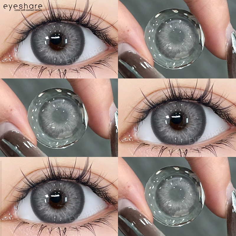 EYESHARE New SYDNEY Series Grey Contact Lenses 14.5mm Natural Soft ...