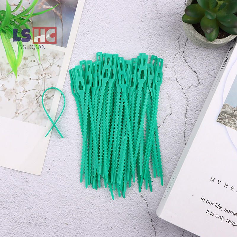[LSHC] 50Pcs Garden Cable Ties Plant Support Shrubs Fastener Reusable ...