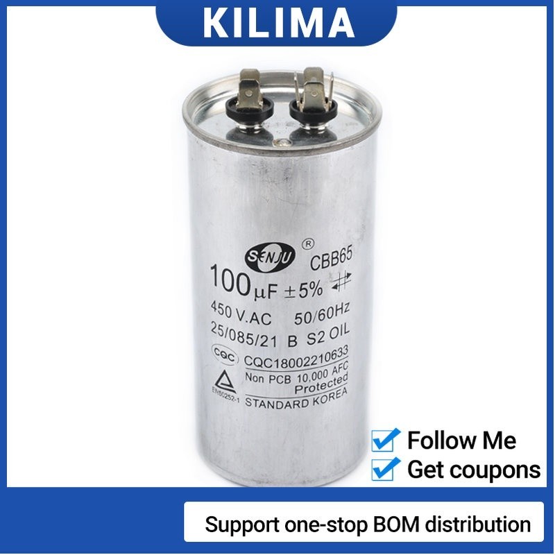 CBB65 Motor Capacitor Air Conditioner Compressor Start Capacitor 450V ...