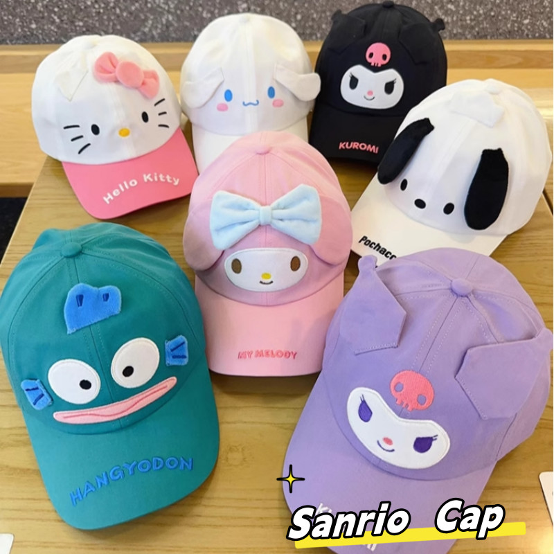 Sanrio Hello Kitty Kuromi My Melody Cinnamoroll Purin Kids Baseball Cap ...