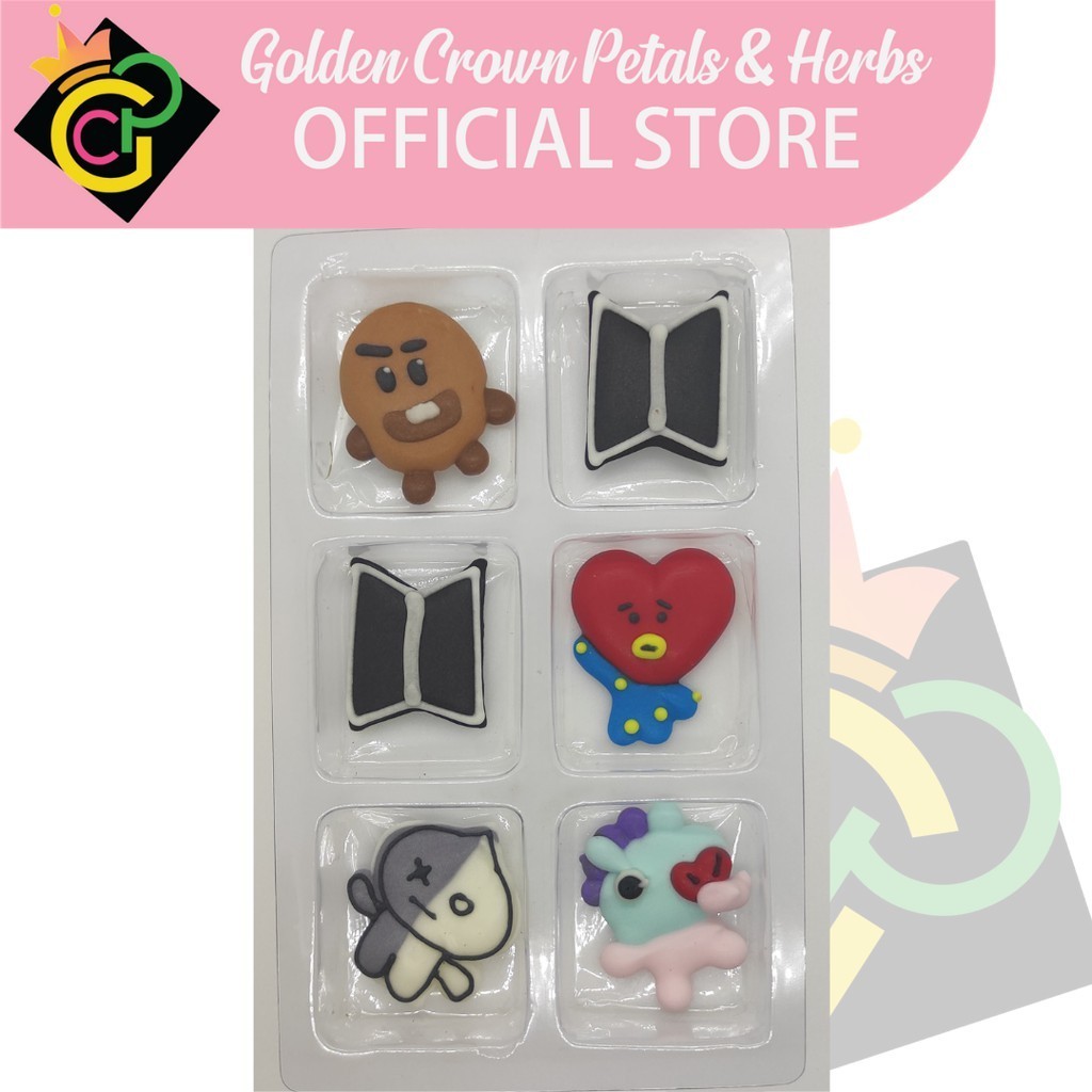 BT21 Tata Characters BTS ROYAL ICING Edible Cake Cupcake Topper sugarf ...