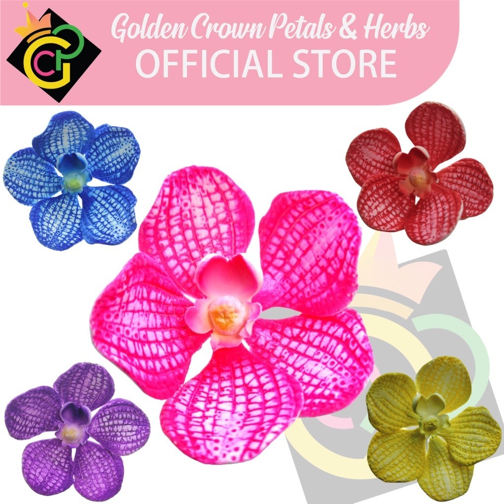 Vanda Orchid Different Color edible flower cake cupcake topper sugar ...
