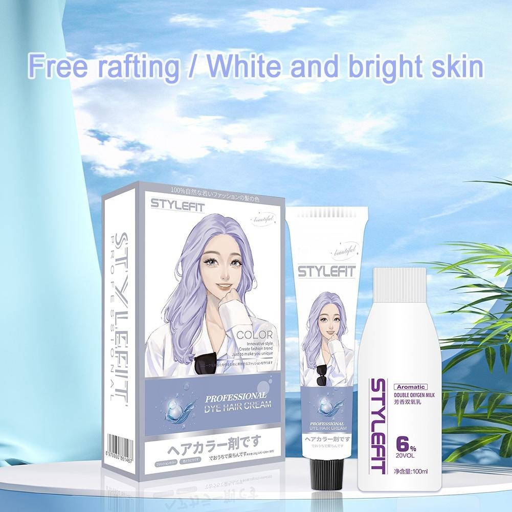 100ml Hair Dye Cream Set Fast Long Lasting Hair Coloring Cream | Shopee ...