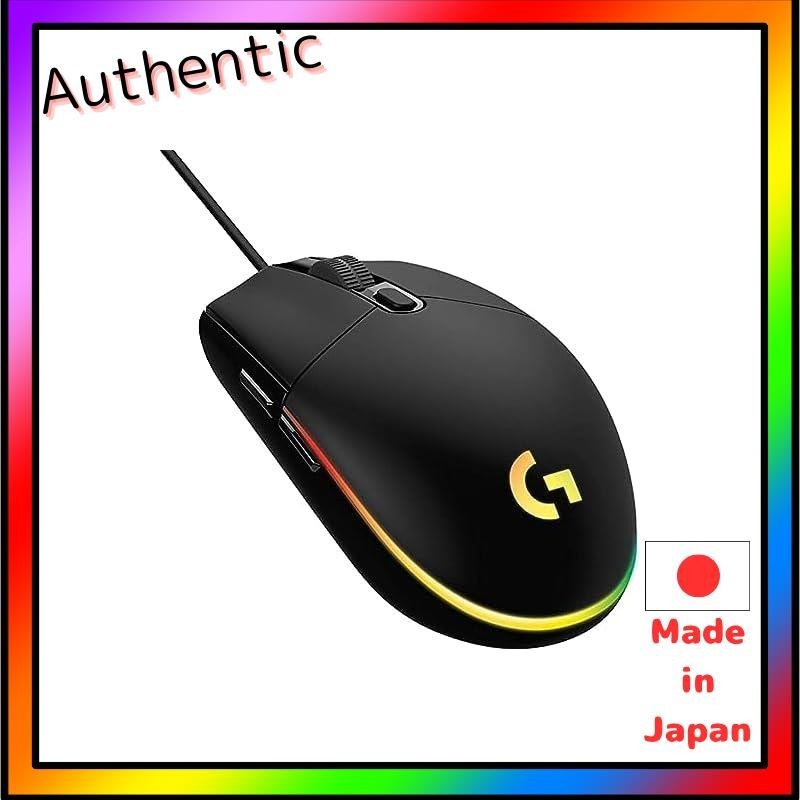 Logitech G Gaming Mouse Wired G102 LIGHTSYNC RGB 6 programmable buttons 85g Lightweight G102-BK ...