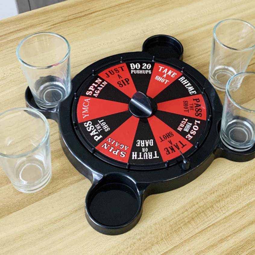 CHAINSHOP Drinking Game Roulette Shot Smooth-Spinning drinking game ...