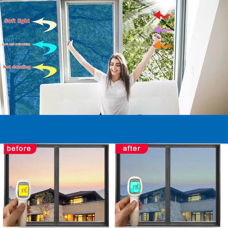 Mirror Film Self-Adhesive Uv Protection Window Film Sun Protection ...
