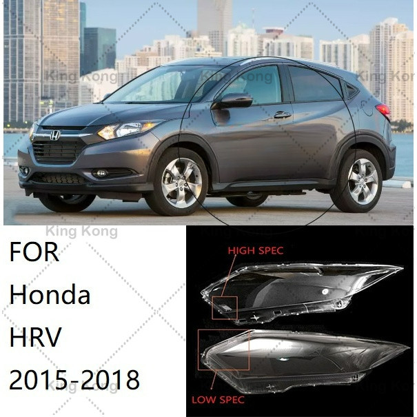 headlamp cover FOR Honda HRV 2015 2016 2017 2018 head Lamp shade ...