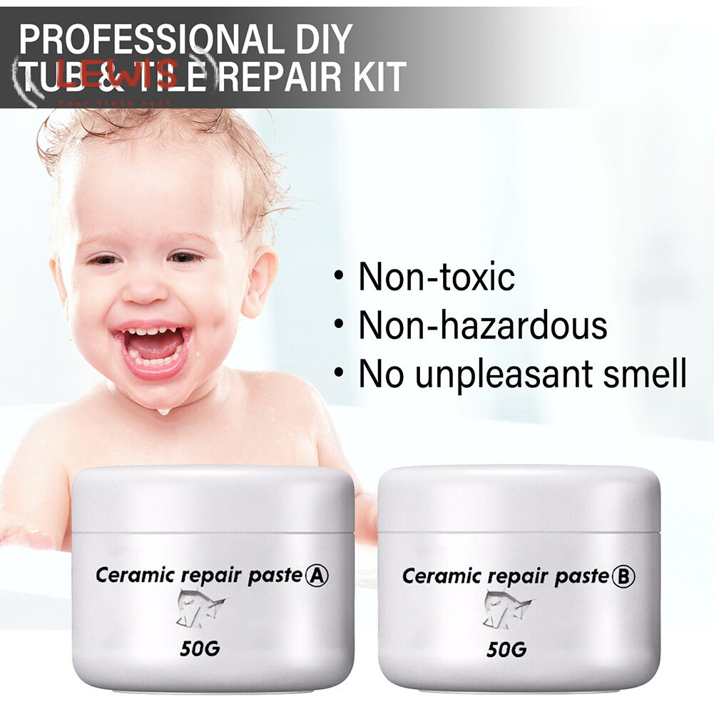 ♀﹍Lewis Tile Repair Paste Multipurpose Toilet Tub Repair Adhesive Quick ...