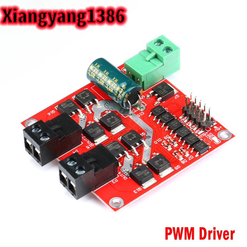 160W 7A 12V 24V Dual Channel DC Motor Driver Module H-bridge L298 Logic ...