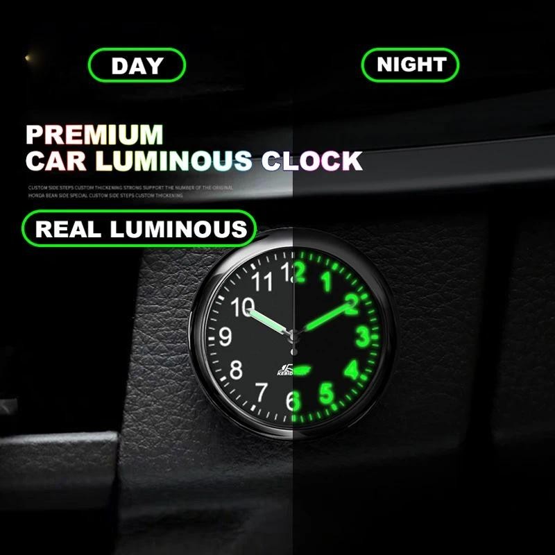 Car Clock Luminous Mini Automobiles Internal Stick-On Digital Watch ...