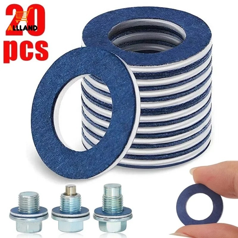 10/20 PCS Oil Drain Plug Gaskets - Seal Washer Oil Pan Ring - Auto ...