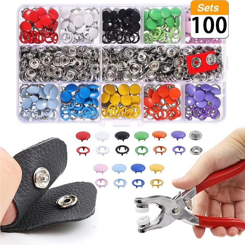 Hollow and Solid Metal Snaps Buttons with Fastener/Five-prong Button ...