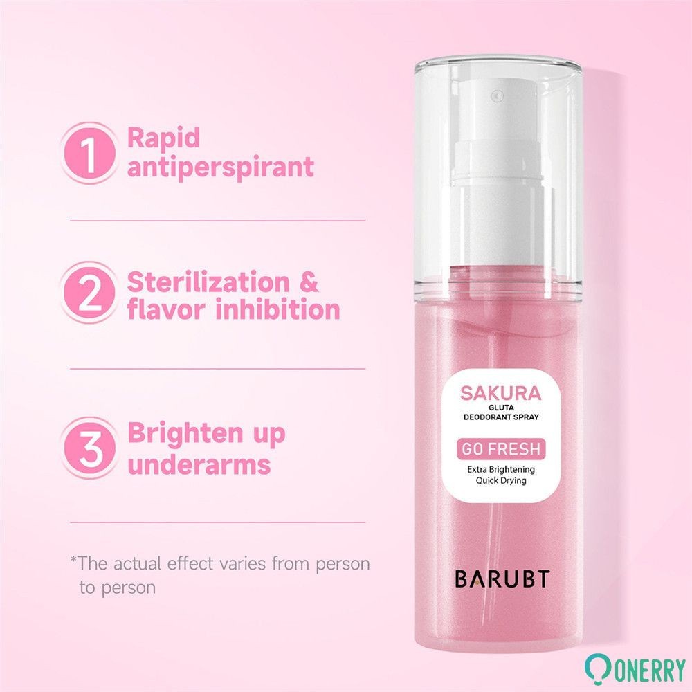 Barubt Sakura Deodorant Spray Antiperspirant Brighten Up Underarms 50ml ...
