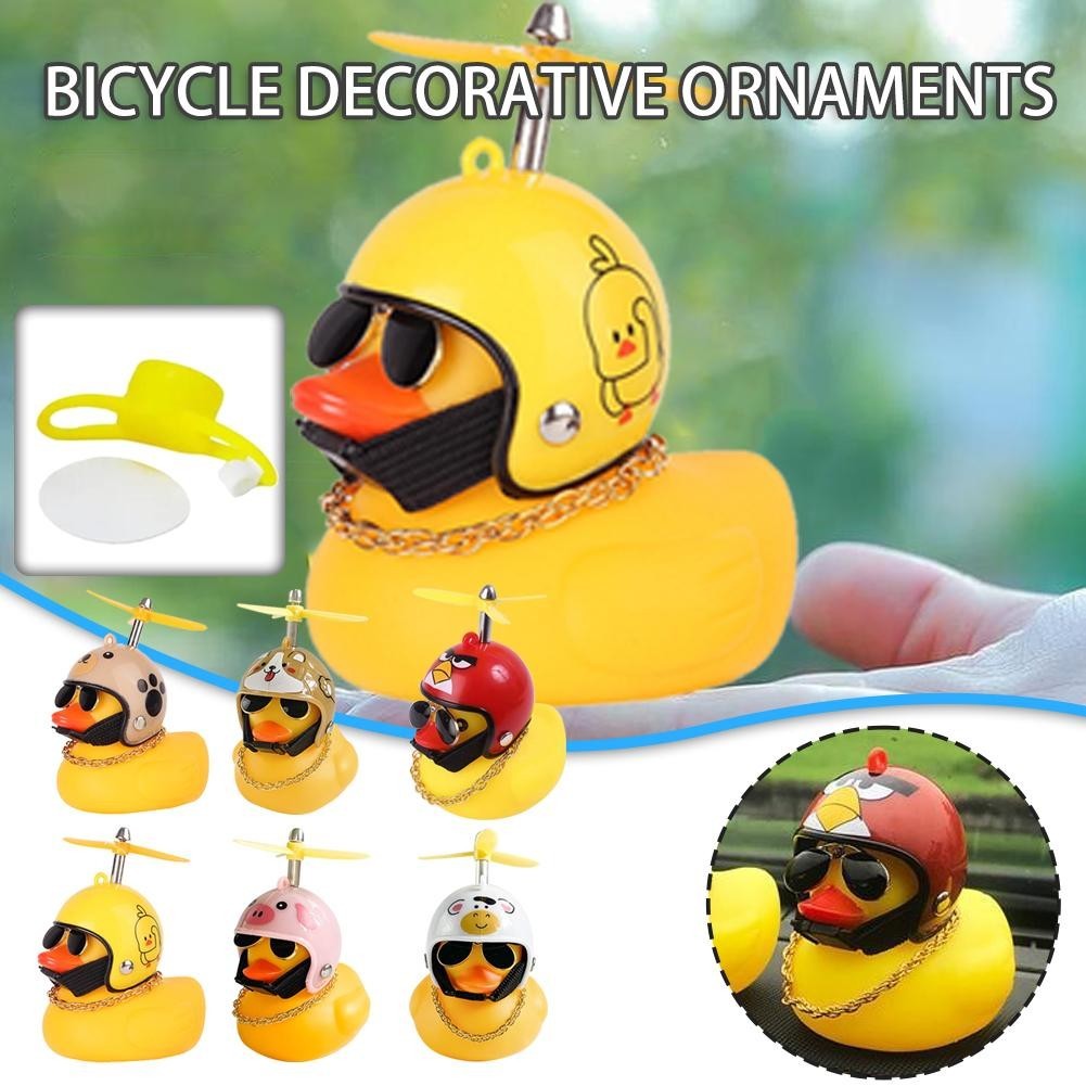 Duck Toy With Sticker Silicone Broken Wind Yellow Duck Propeller With ...