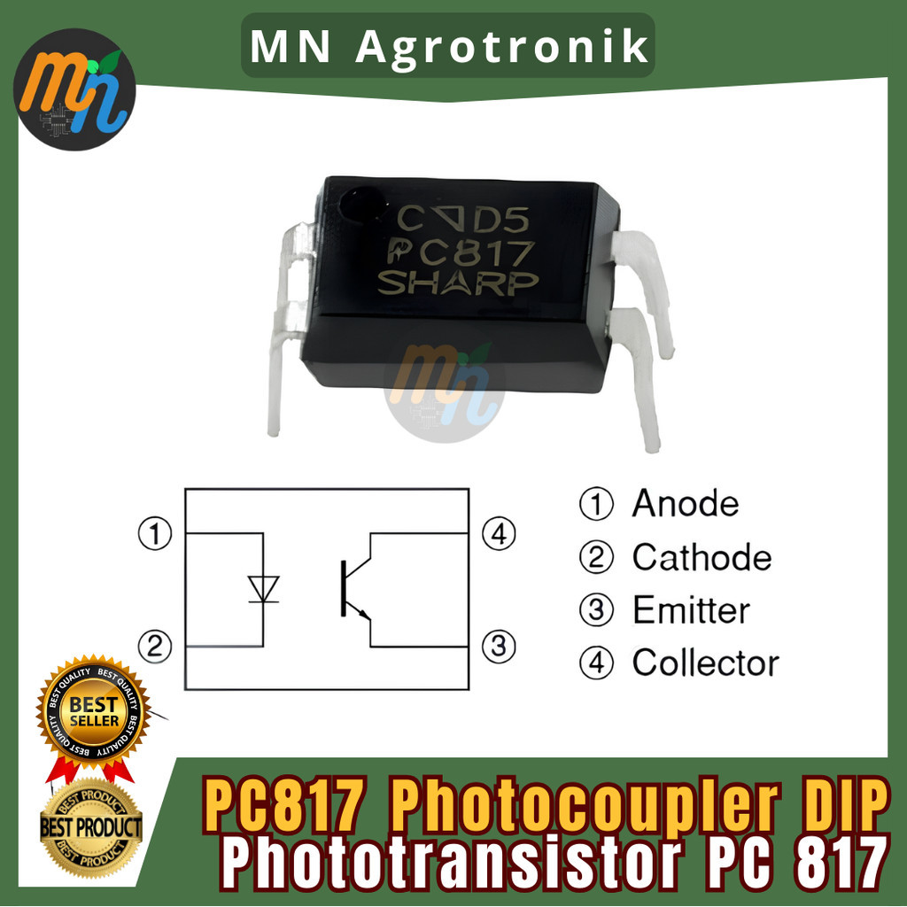 Optocoupler Optoisolator PC817 EL817 Opto Coupler DIP PC817 | Shopee ...
