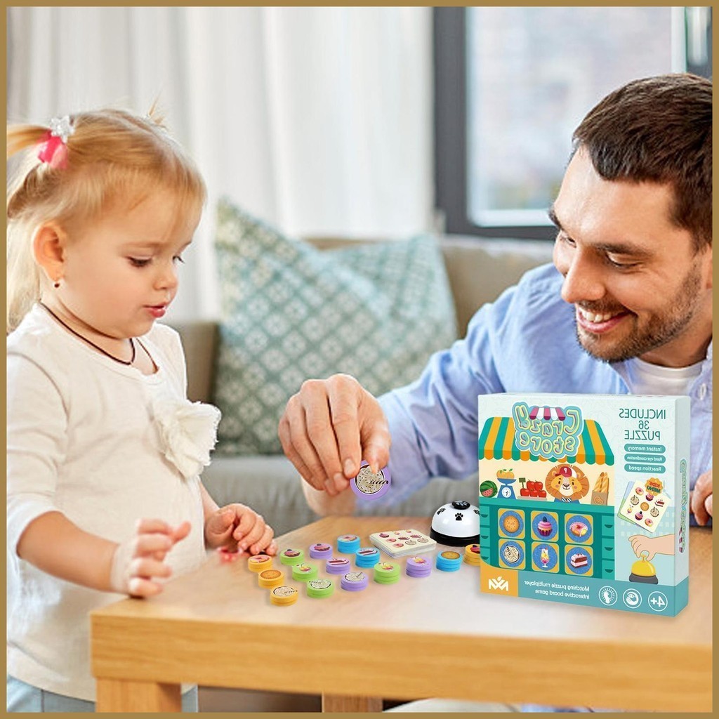 Bakery Matching Board Game Color Sensory Educational Toy Preschool ...