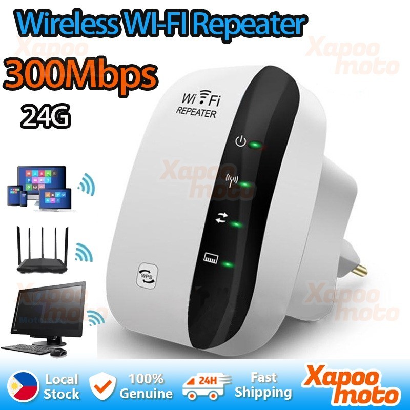 Wi-Fi Repeater 300Mbps Network Signal Extender Fast Speed Wifi Extender ...