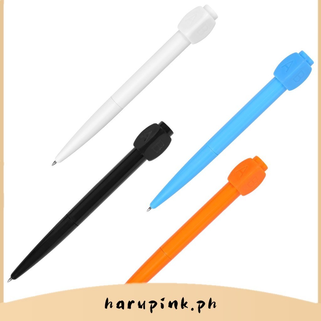 4Pcs ABCD Rotating Pen Stress Relief Black Gel Pen Answer Pen ABCD Pen ...