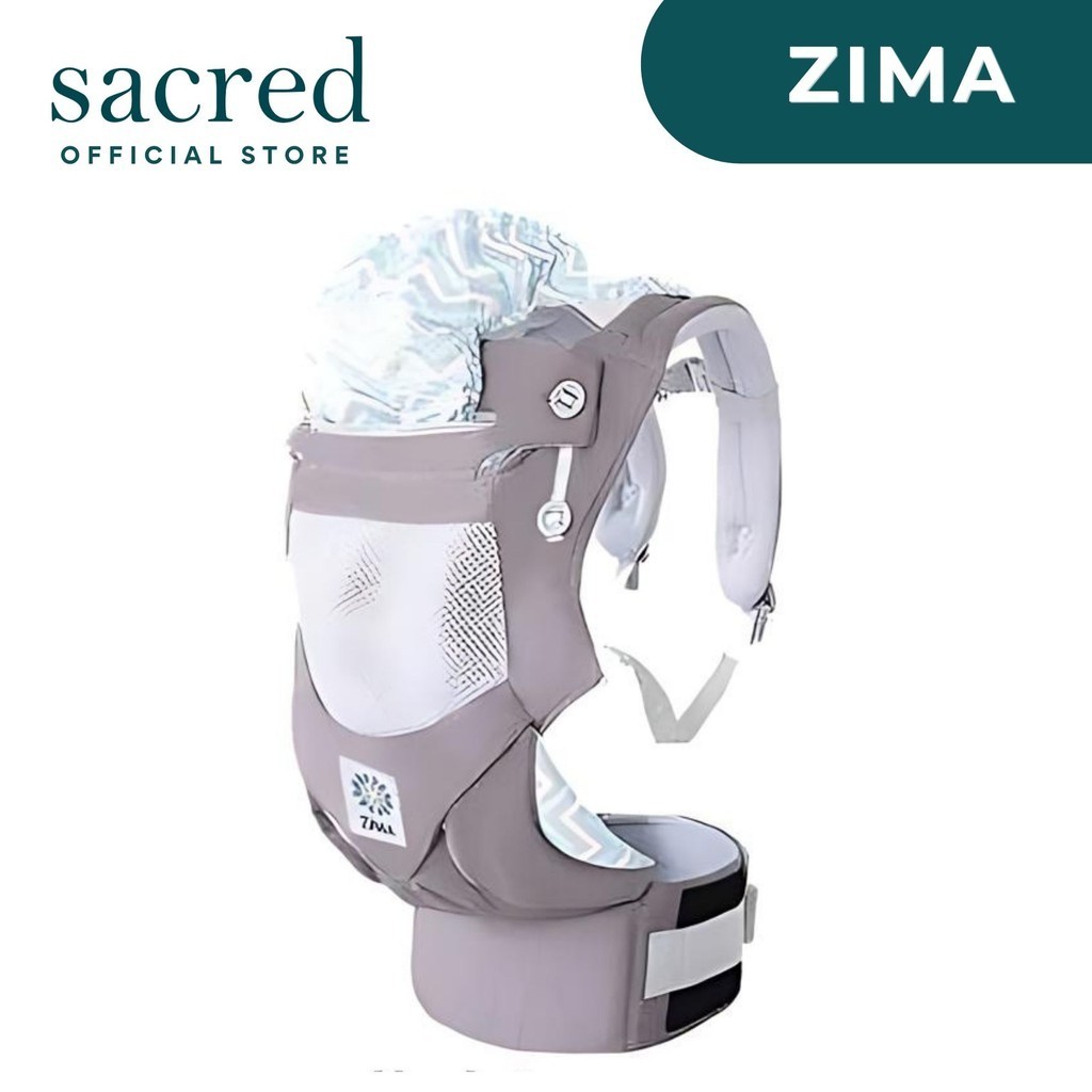 Zima MESH LIGHT GRAY Ergonomic Baby Carrier Suitable for Newborns to ...