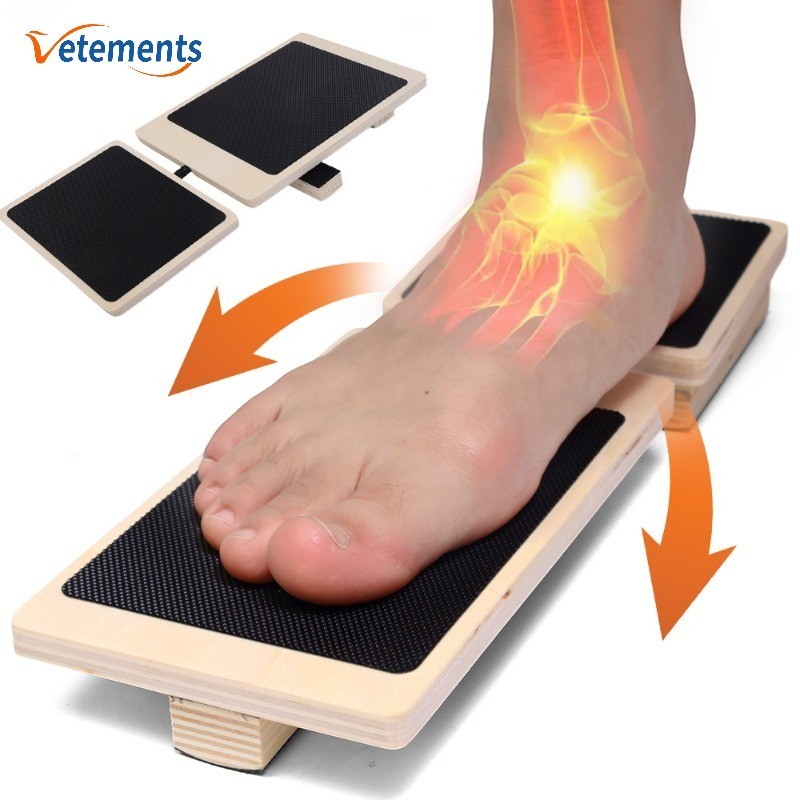 Non-slip Wood Wobble Board - Prevention Joint Pain Leg Axis Exerciser ...