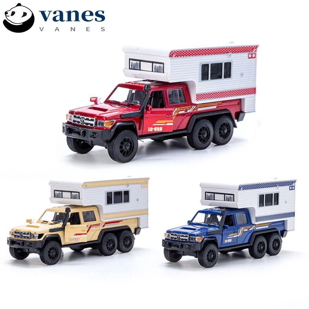 VANES RV Car Model, Diecast Open Doors Pullback Car Toy, Classic Camper ...