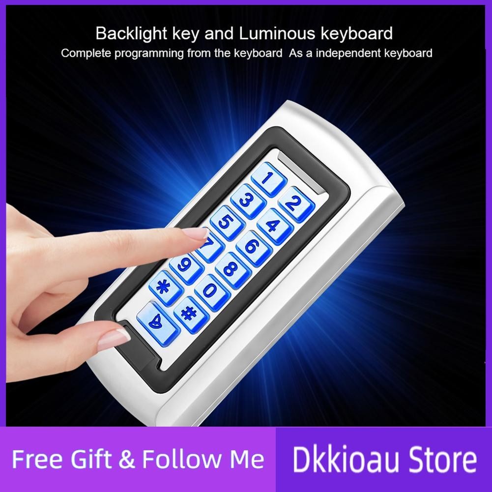 Dkkioau RFID Access Control Keypad IP68 Waterproof Metal Case Single ...