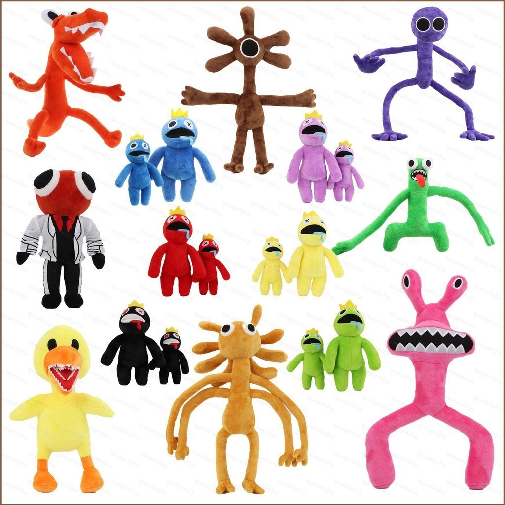 sy Roblox Rainbow Friends Colorful Plush Toys Blue Yellow Green Purple ...