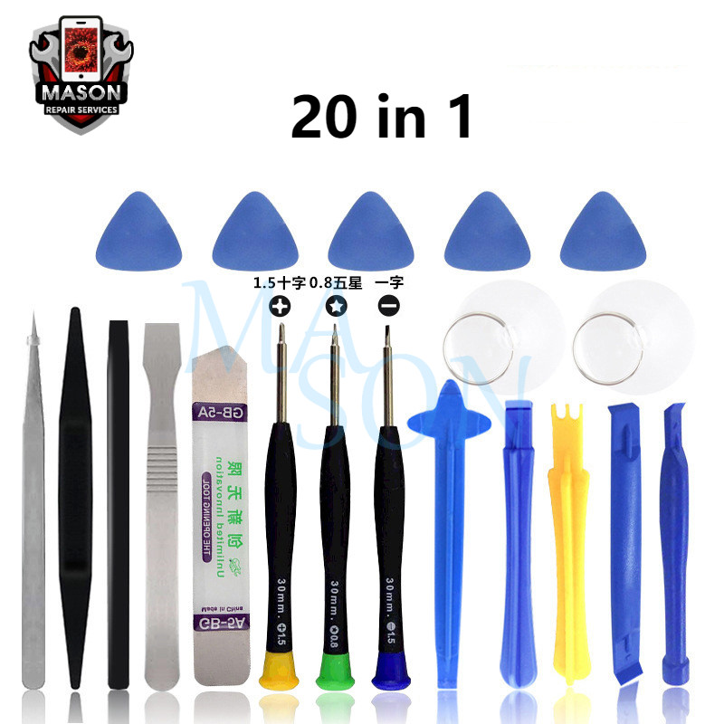 Manila spot 20 in 1 Mobile Phone Repair Tools Kit Spudger Pry Opening ...