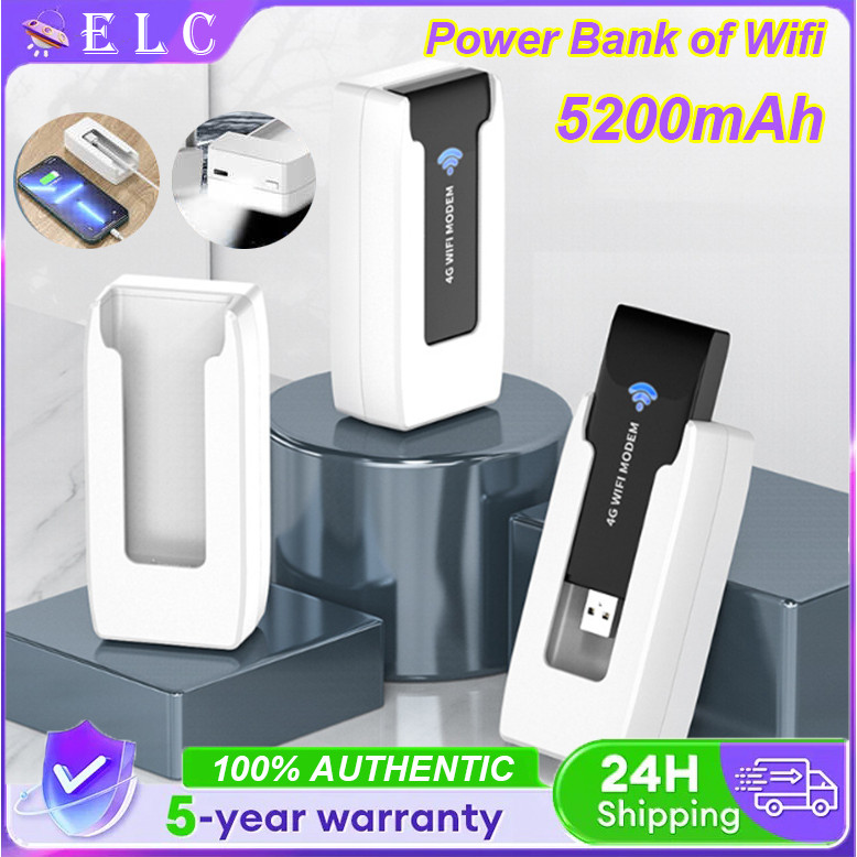 【5200Mah Charger】Portable Mobile Wifi Charging Compartment 4G Network ...
