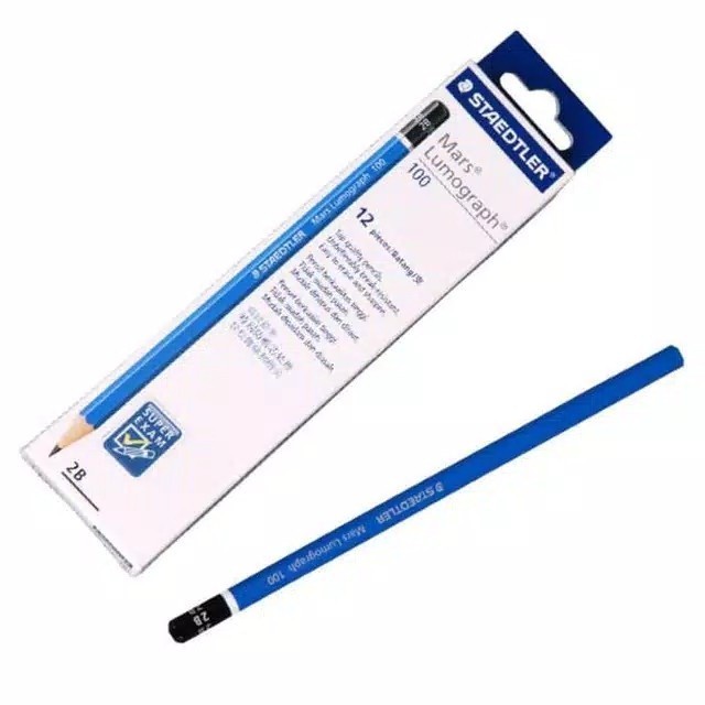 Pencil 2B / PENCIL LUMOGRAPH STAEDTLER 100 2B @ 12 PCS | Shopee Philippines