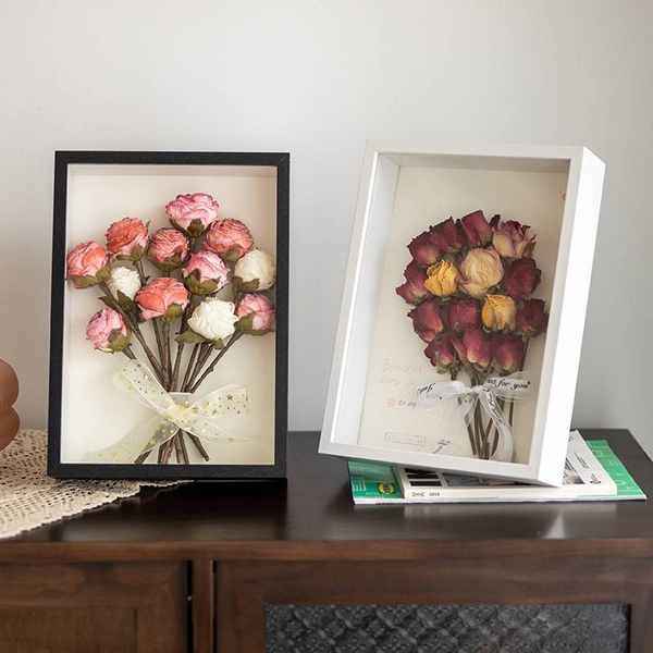 frame for flowers flower frame Stereo Hollow Dried Flower Photo Frame ...