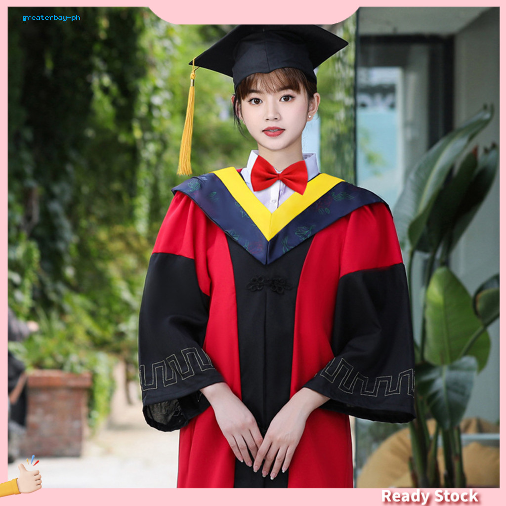 [Greaterbay] Graduation Apparel Set Red Bachelor Uniform Class of 2025 ...