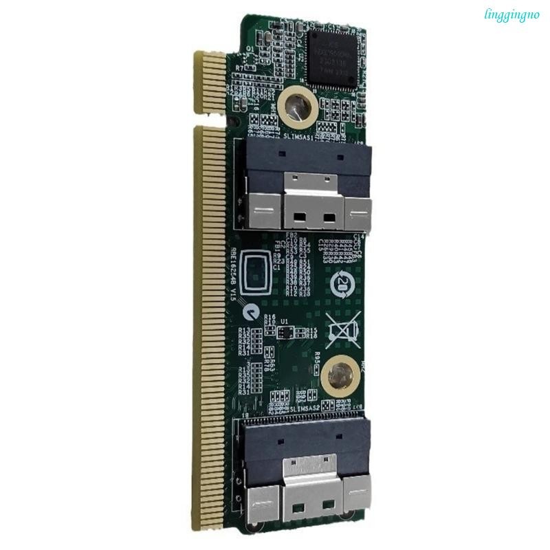 RR SFF-8654 to PCIe 4 0 x16 x8 Converters Supports SFF-8654 to PCIe 4 0 ...
