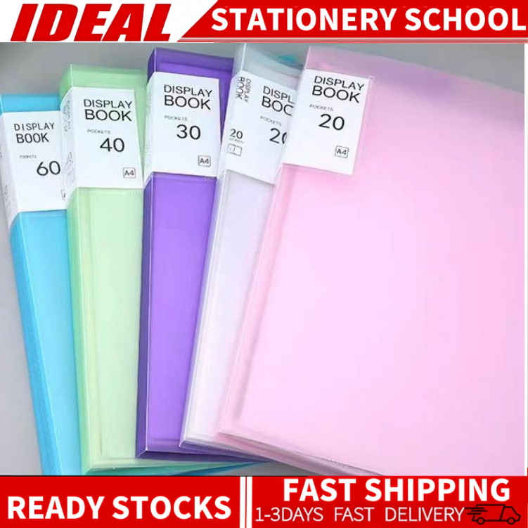 A4 Large Capacity Folder Document Paper Organizer Colorful Cover Folder ...