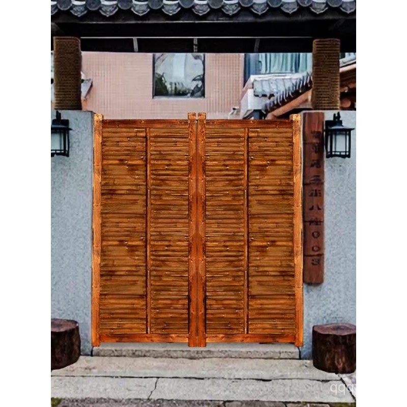Japanese Style Garden Bamboo Fence Small Yard Bamboo Barrier Outdoor ...