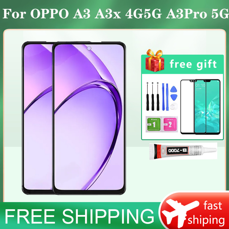 Original OPPO A3 A3x 4G 5G A3 Pro 5G 2024 LCD Display Touch Screen ...