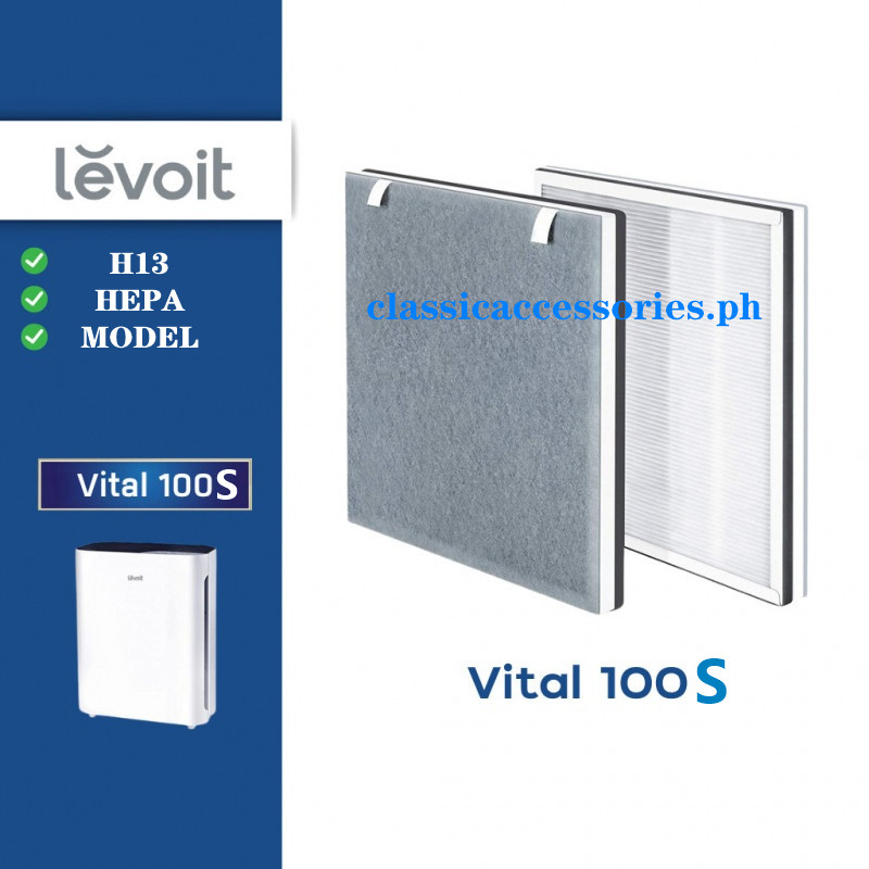 Levoit Vital 100s air purifier filter HEPA and carbon 2-in-1 | Shopee ...