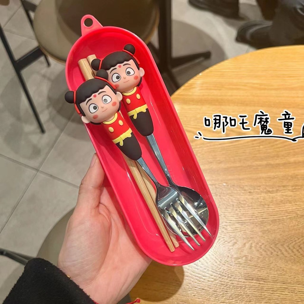 Nezha2Mo Tuo Ao Bing Dragon Dad Cute Cartoon304Stainless Steel Silicone ...