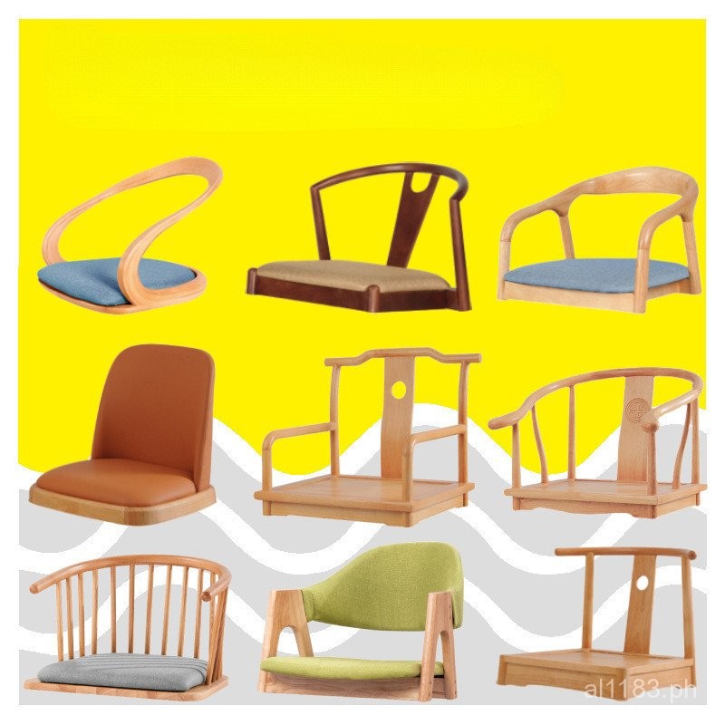 Bay Window Tea Chair Legless Chair Japanese Zen Style with Armrest ...