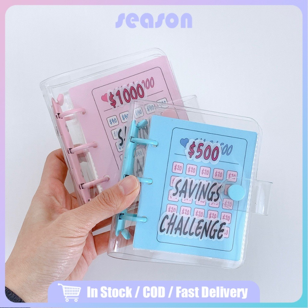 Savings Challenges Book 100 Days $1000/$500 Mini Portable Savings Money ...