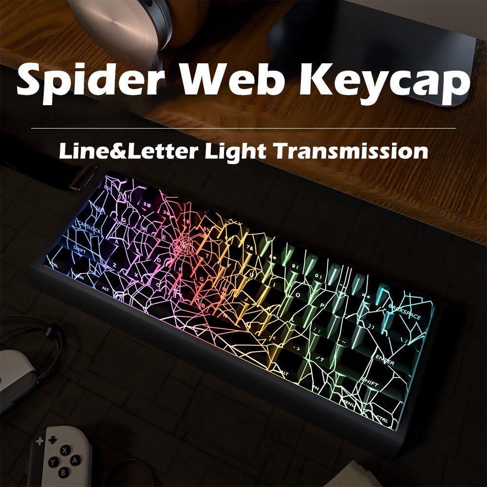 Spider Web Keycap Cherry Profile PBT Dye Sublimation Letter Side ...