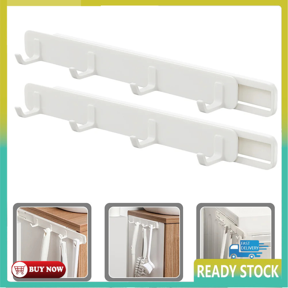 Wall Mounted Sliding Hanger Hook Hangers Sliding Rack Pull-out Gap ...