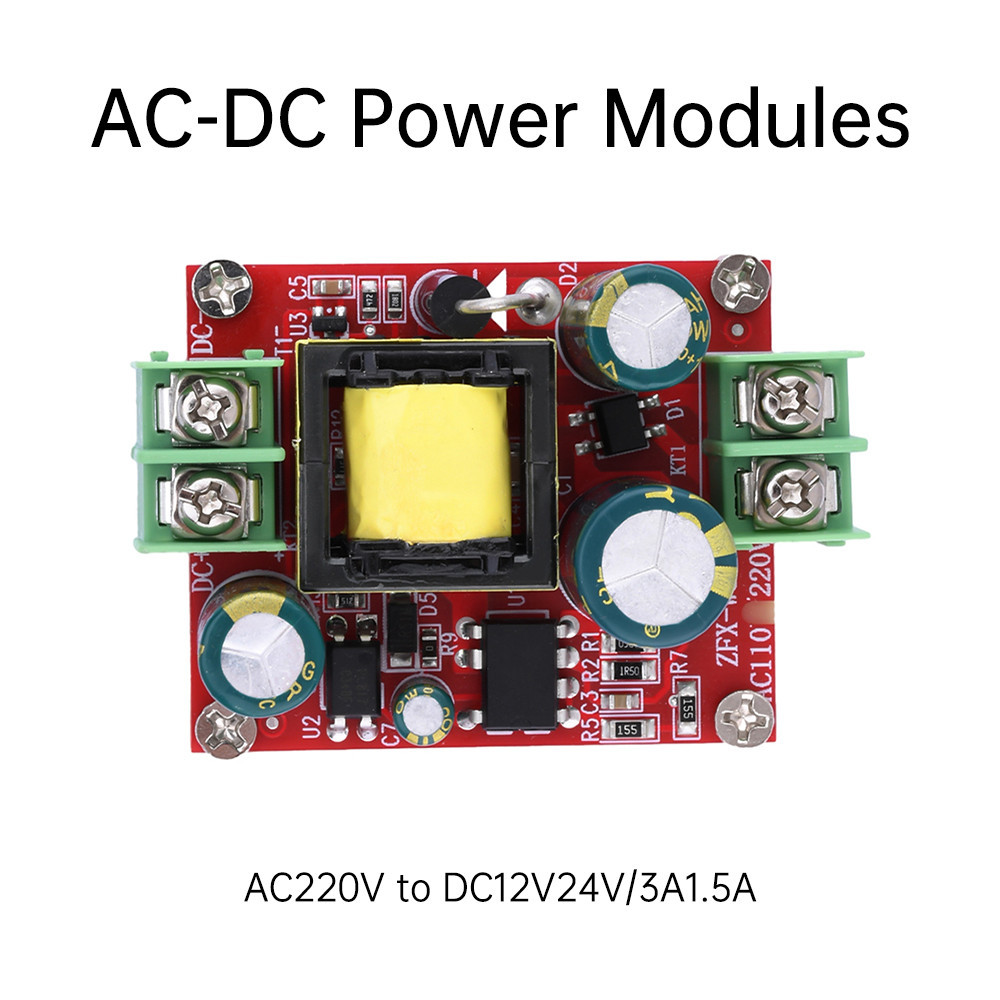 Occkic AC-DC Power Module AC 220V to DC 12V 24V/3A 1.5A 36W Buck ...