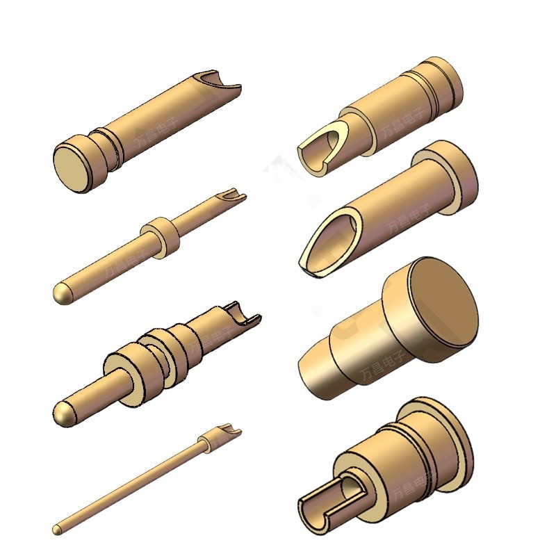 High current gold-plated copper needle positioning column mother probe ...