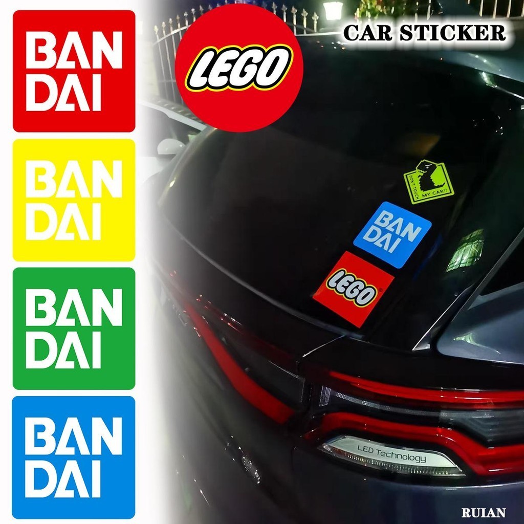 BANDAI Car Stickers Jdm Reflective Stickers Japanese Anime Gundam ...