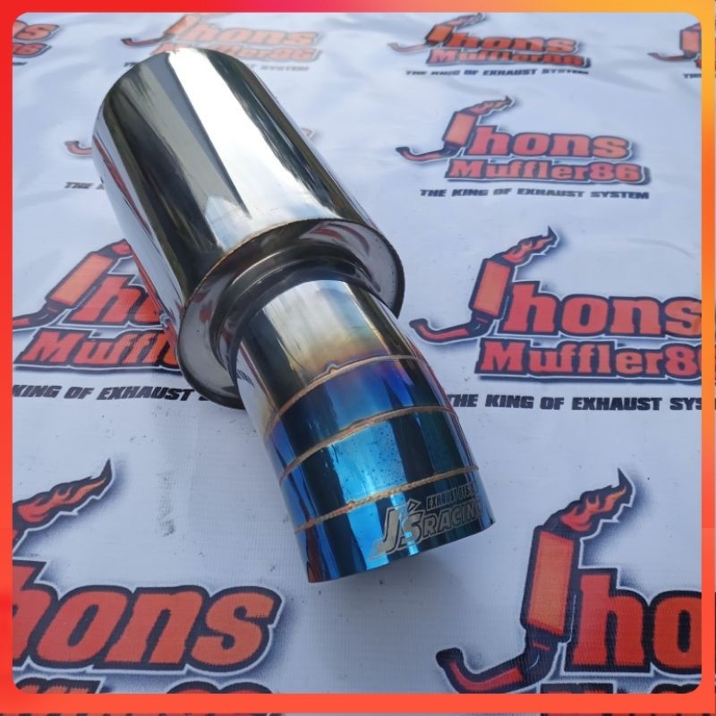 Js racing Blue Car Exhaust Dry bass Sound For All Car Types universal ...